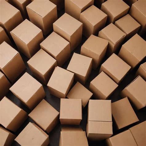 Stack Of Carton Boxes Package On White Background With Clipping Path