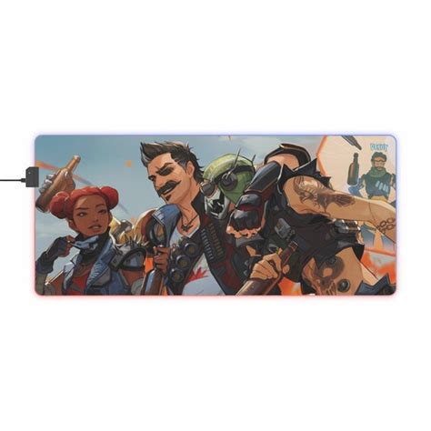 Apex Octance And Lifeline Rgb Gaming Mouse Pad Desk Mat Etsy