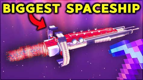 I Build The Largest Spaceship In Minecraft Hardcore Youtube