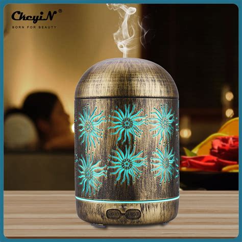 300ml 저소음 초음파 가습기 타이밍 기능 에센셜 오일 디퓨저 요가 아로마 테라피 디퓨저 7 색 조명 Aliexpress