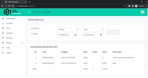 Portofolio Details Internet Banking Nuha