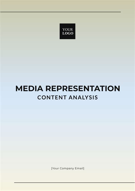 Free Media Representation Content Analysis Template To Edit Online