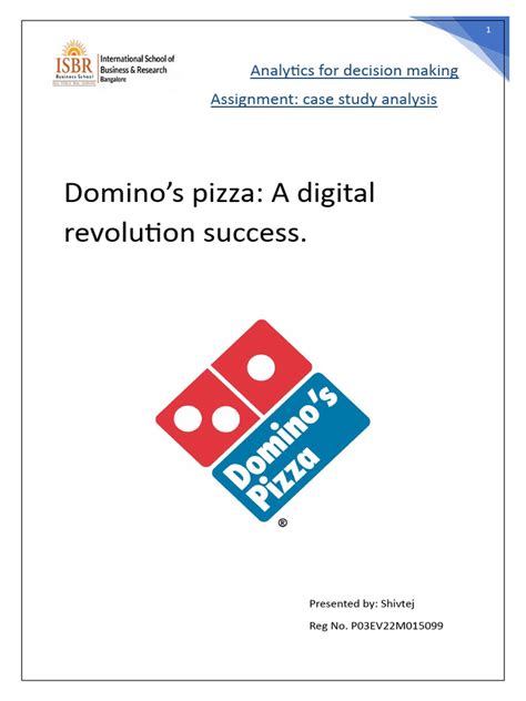 Dominos Case Study Pdf Analytics Data Analysis