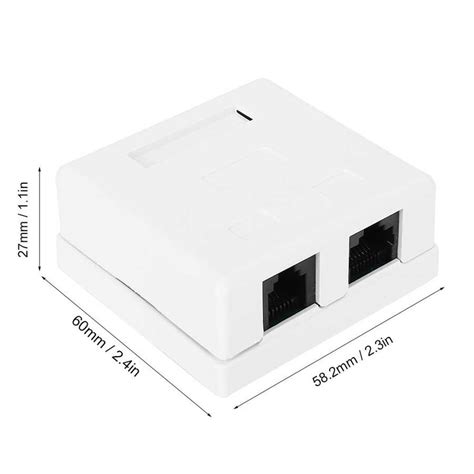Rj45 Rj11 Wall Connector Junction Adapter 2 Port D Vicedeal