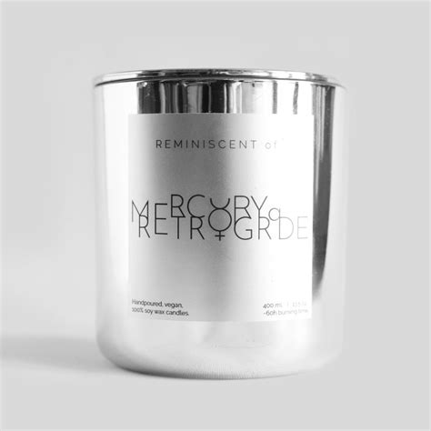Mercury Retrograde Candle Reminiscent Of