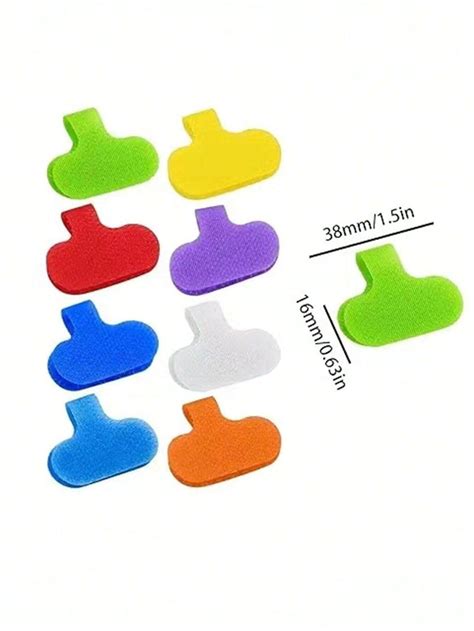 8 Pcs Reusable Cable Label Organizers With Writable Labels Cable Ties And Wire Labels To Easily