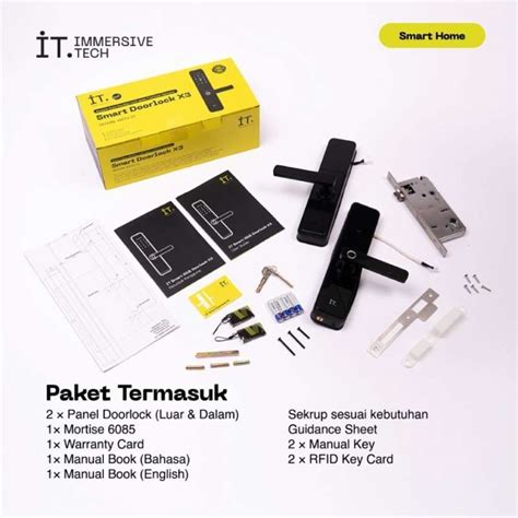 Jual It Smart Doorlock X3 Di Seller Megapiksel Dji Store Kota
