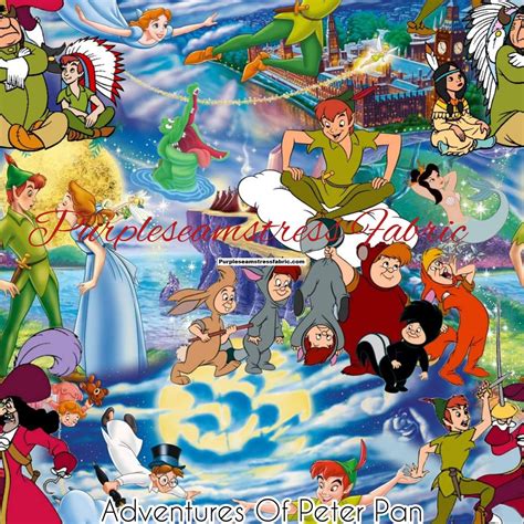 Adventures Of Peter Pan Purpleseamstress Fabric