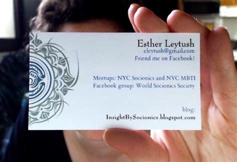 Socionics Insight And The Pursuit Of Self Knowledge May 2015