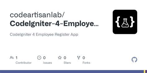 Github Codeartisanlab Codeigniter Employee Register App Codeigniter Employee Register App