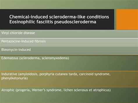Scleroderma Pptx Skin And Dermatology Diseases And Conditions