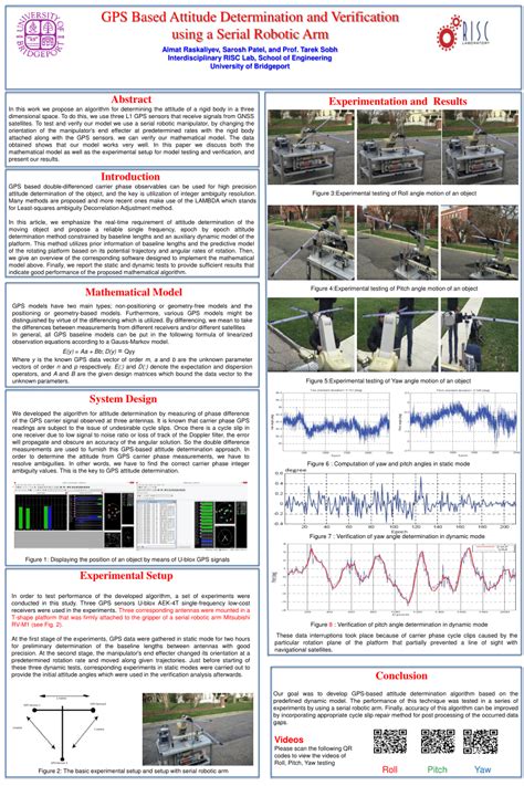 Pdf Gps Based Attitude Determination And Verification Using A Serial Robotic Arm