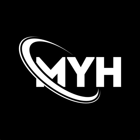 Myh Logo Myh Letter Myh Letter Logo Design Initials Myh Logo Linked