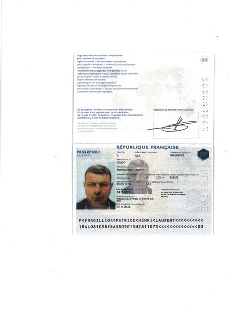 Passeport Patrice Gillio Pdf