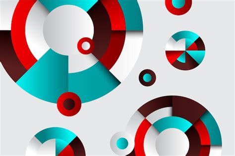 기하학적 그라데이션 모양의 크리에이티브 벽지 무료 벡터