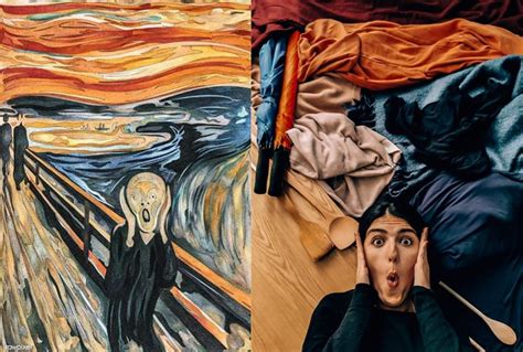 Edvard Munch The Scream 1893 Social Media Challenges People Poses