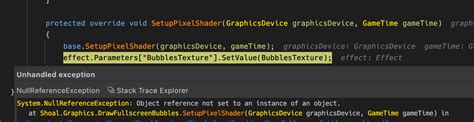 [solved] shader effects parameter is not available community monogame
