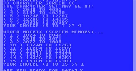 Tech With Dave C64 Ram Locations For Programmable Characters