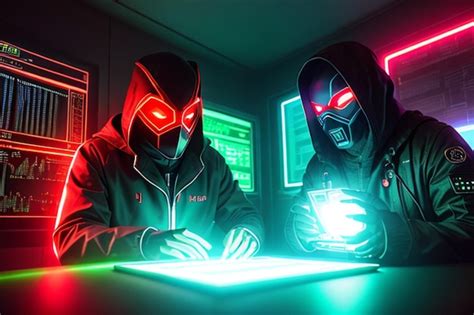 Premium Ai Image Scifi Masked Hacker Is Blacking Electric Meter