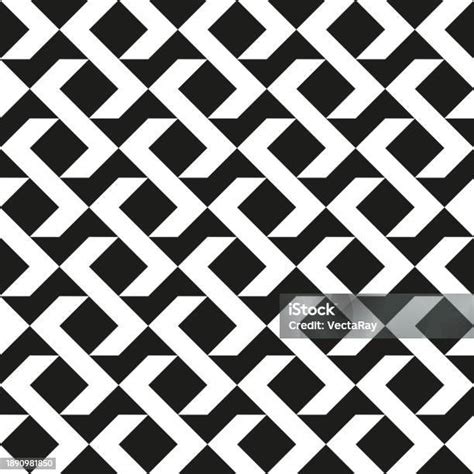 Seamless Abstract Geometric Interlocking Pattern Stock Illustration Download Image Now