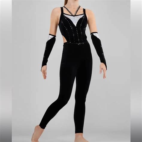 Weissman Costumes Weissman Elite Crystal Velvet Unitard Dance