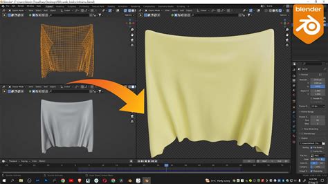 Blender Tutorial Simple Cloth Simulation Made In Blender Cloth Physics Youtube