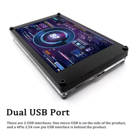 COMPUTER TEMP MONITOR In IPS USB Mini Screen AIDA PC CPU RAM Data Monit QCS EUR