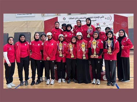 الشارقة للمرأة يحصد 10 ميداليات في بطولة كأس الإمارات للقوس والسهم