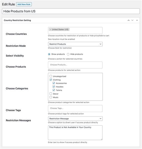 Country Restrictions For Woocommerce Documentation Woocommerce
