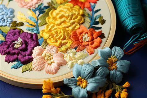 手工艺术的刺绣作品高清图片下载 正版图片600800296 摄图网