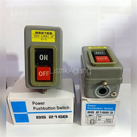 Power Push Button Switch ON OFF BS B P A KW V BS B
