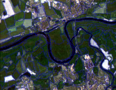 Segmentation Result As Provided By Ecognition For Scale Parameter 10