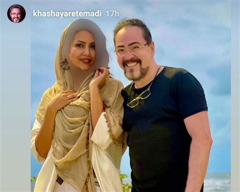 اولین عکس از همسر خشایار اعتمادی بعد از ازدواجشان