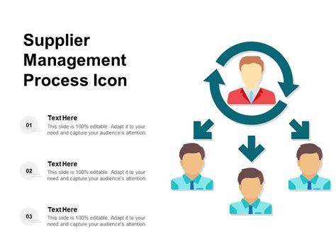 Supplier Management Process Icon Ppt Powerpoint Presentation Icon Inspirati
