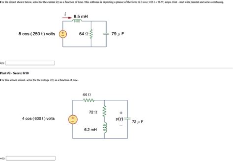 Solved For The Circuit Shown Below Solve For The Current Chegg Com