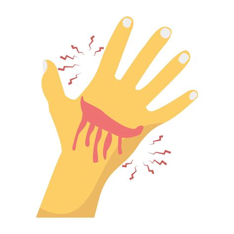 Trendy Hand Bleeding 13620432 Vector Art At Vecteezy