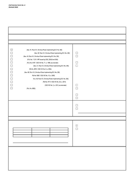 Cs Form No 6 Revised 2020 Application For Leave Fillable Pdf Sick Leave