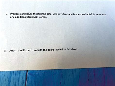 Solved Propose Structure That Fits The Data Are Any Structura Isomers