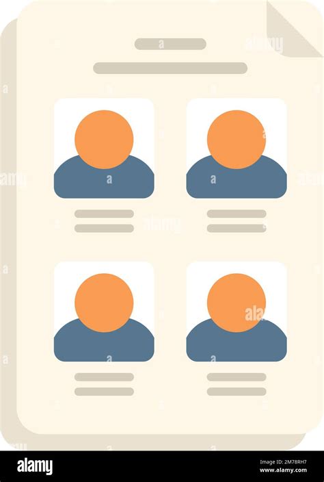 Client Datasheet Icon Flat Vector Data Crm Platform System Isolated Stock Vector Image And Art