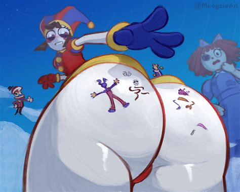 Giantess Pomni By Moogzieart On Deviantart