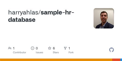 github harryahlas sample hr database