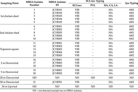 Sccmec And Spa Typing Outcome Of Mrsa Isolates Download Scientific Diagram