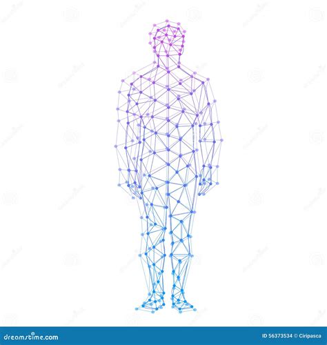Abstract Model Of A Molecule Digital Technologies In Genetic Engineering Crystal Lattice