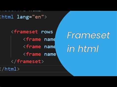 Use Of Frameset In Html Css And Js