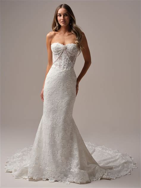 Maggie Sottero Devon Mermaid Wedding Dress With Corset Mermaid