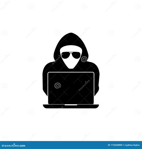 Cyber Hacker Icon Web Design Isolated On White Background Stock Vector Illustration Of Icon