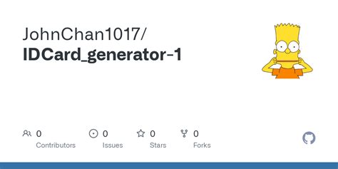 GitHub JohnChan IDCard Generator