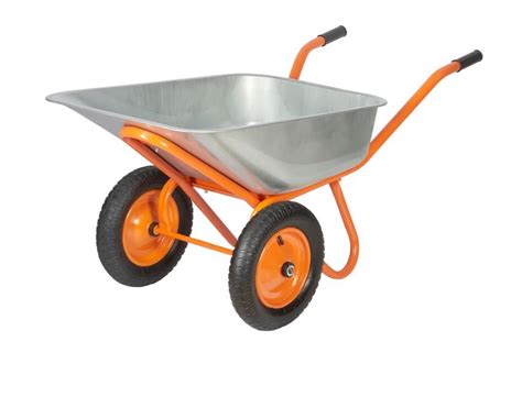 Тачка садовая Строймаш Тачка садово строительная двухколесная 90 л 250 кг 250 кг купить C