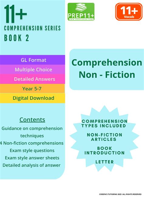 Comprehension Book 2 Non Fiction Eleven Plus Vocab