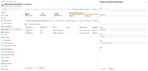 Create And Delete Incidents In Microsoft Sentinel Microsoft Community Hub